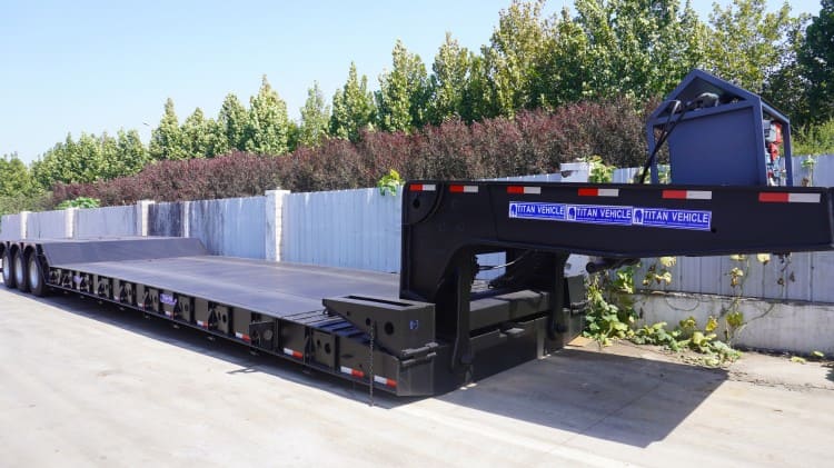 Heavy Duty Removable Lowboy Gooseneck Trailer for Sale in Ghana