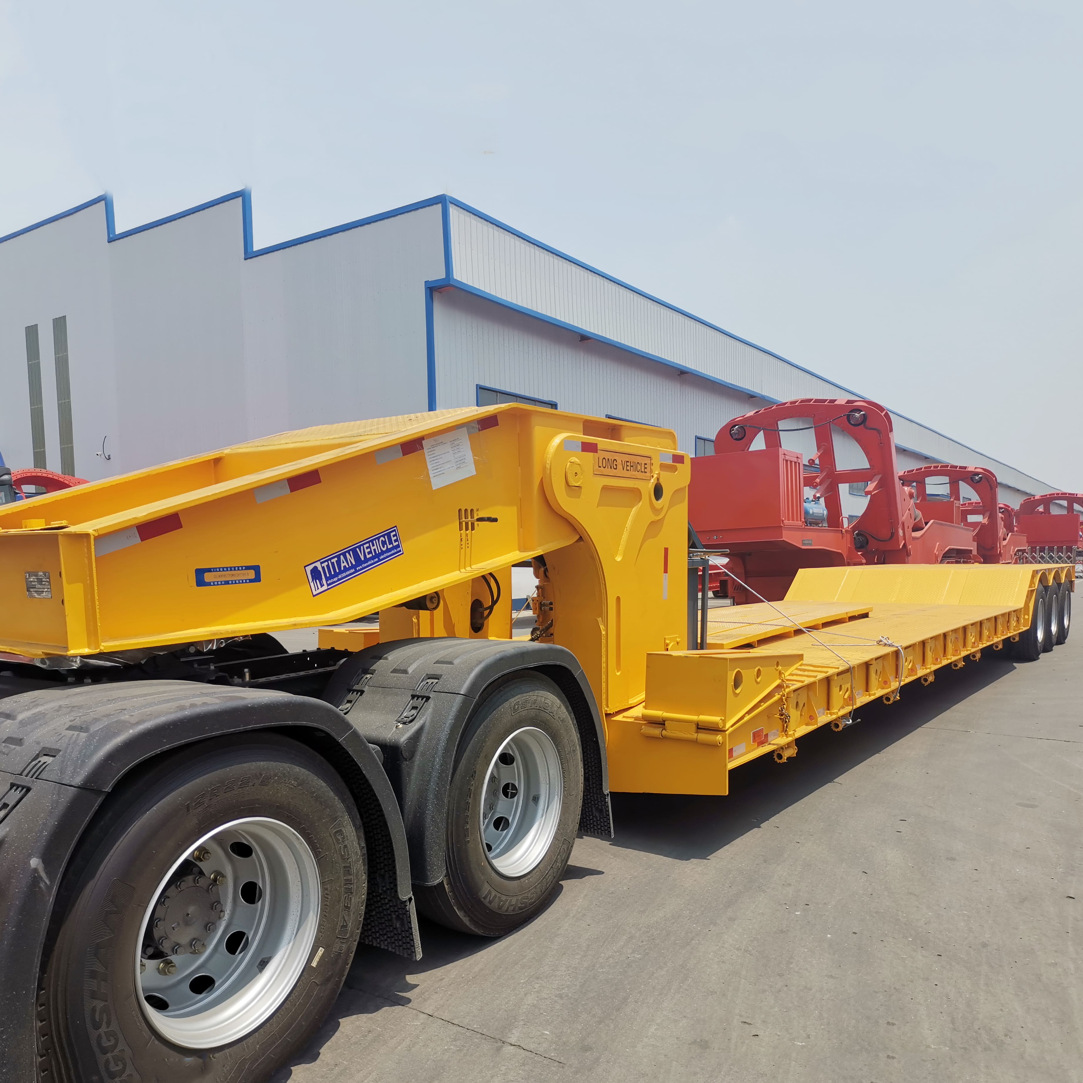 3 Axles Lowboy Gooseneck Trailer for Sale Near Me Manufacturers